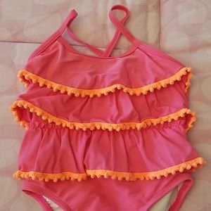 Circo | Swim | Circo Baby Girl Pink Ruffled One Piece Swimsuit | Poshmark